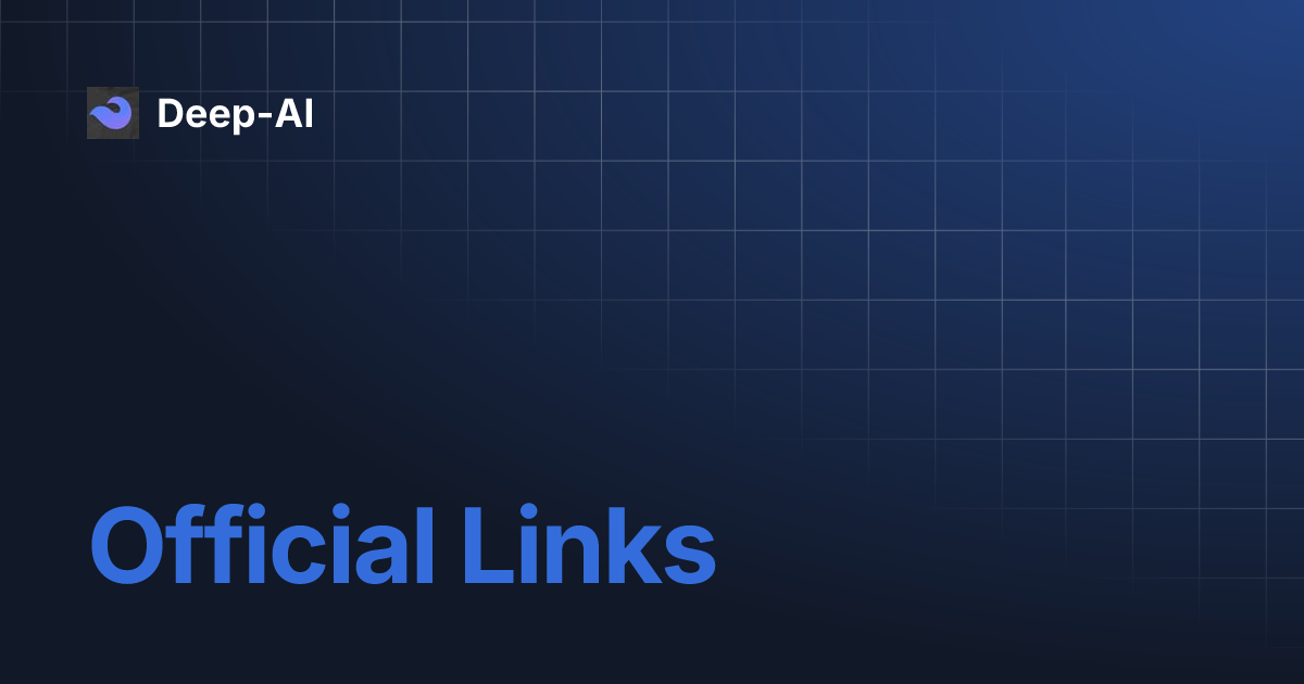 Official Links | Deep-AI
